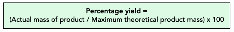 Calculating Percentage Yield (GCSE Chemistry) - Study Mind